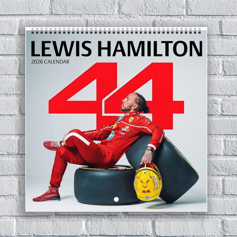 Lewis Hamilton 2026 Calendar | 2026 Wall Calendar | Racing Gift | F1 ...