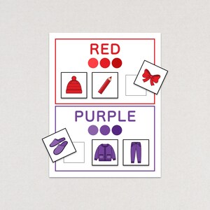 Color Matching Activity Educational Printable: Recognition & Sorting ...