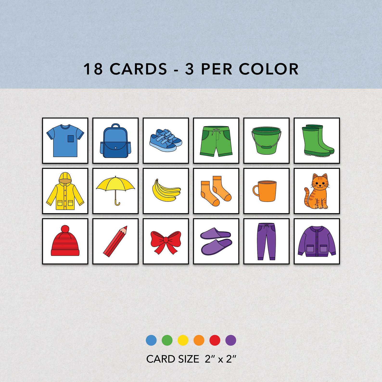 Color Matching Activity Educational Printable: Recognition & Sorting ...