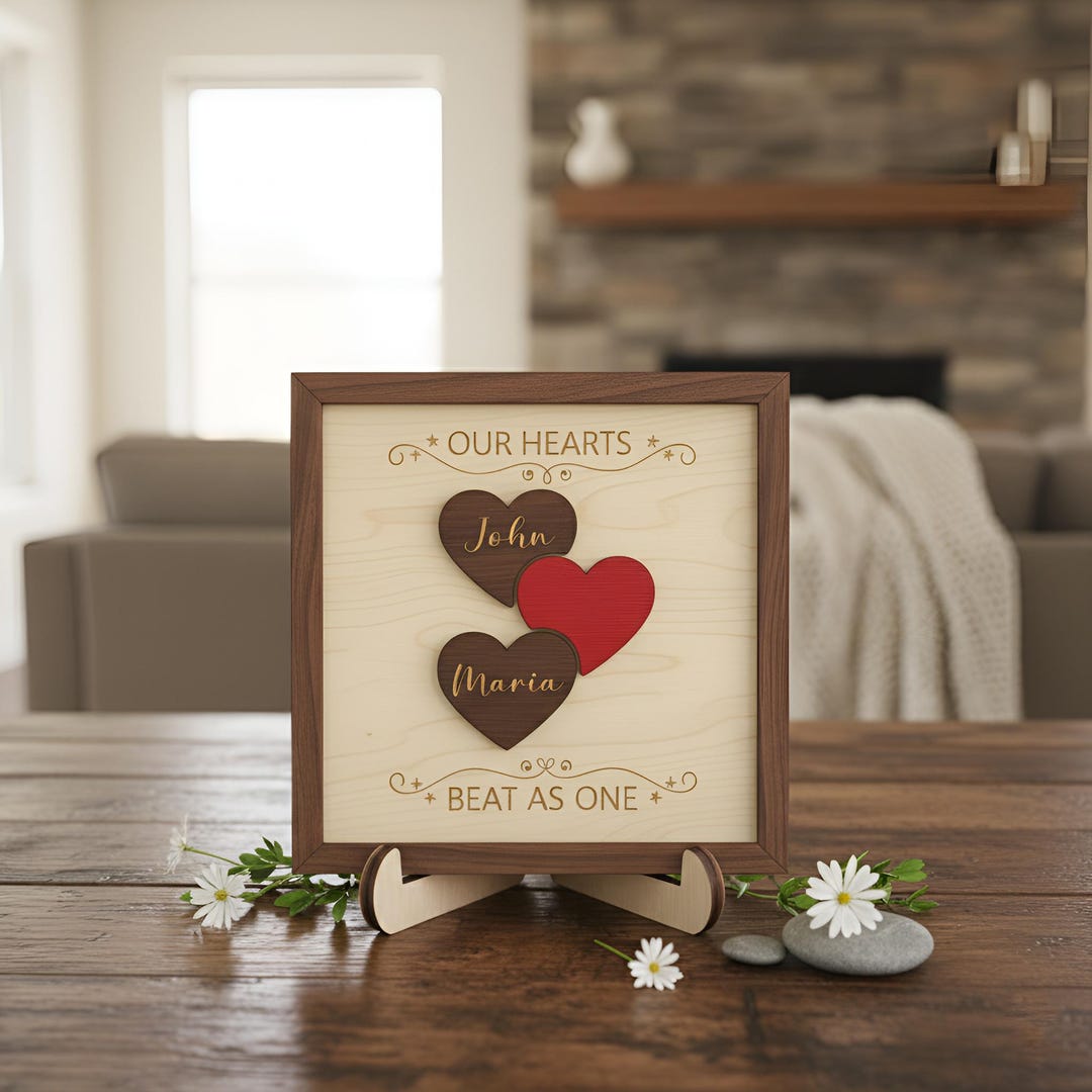 Personalized Valentine Wooden Sign, Custom Love Puzzle Plaque ...