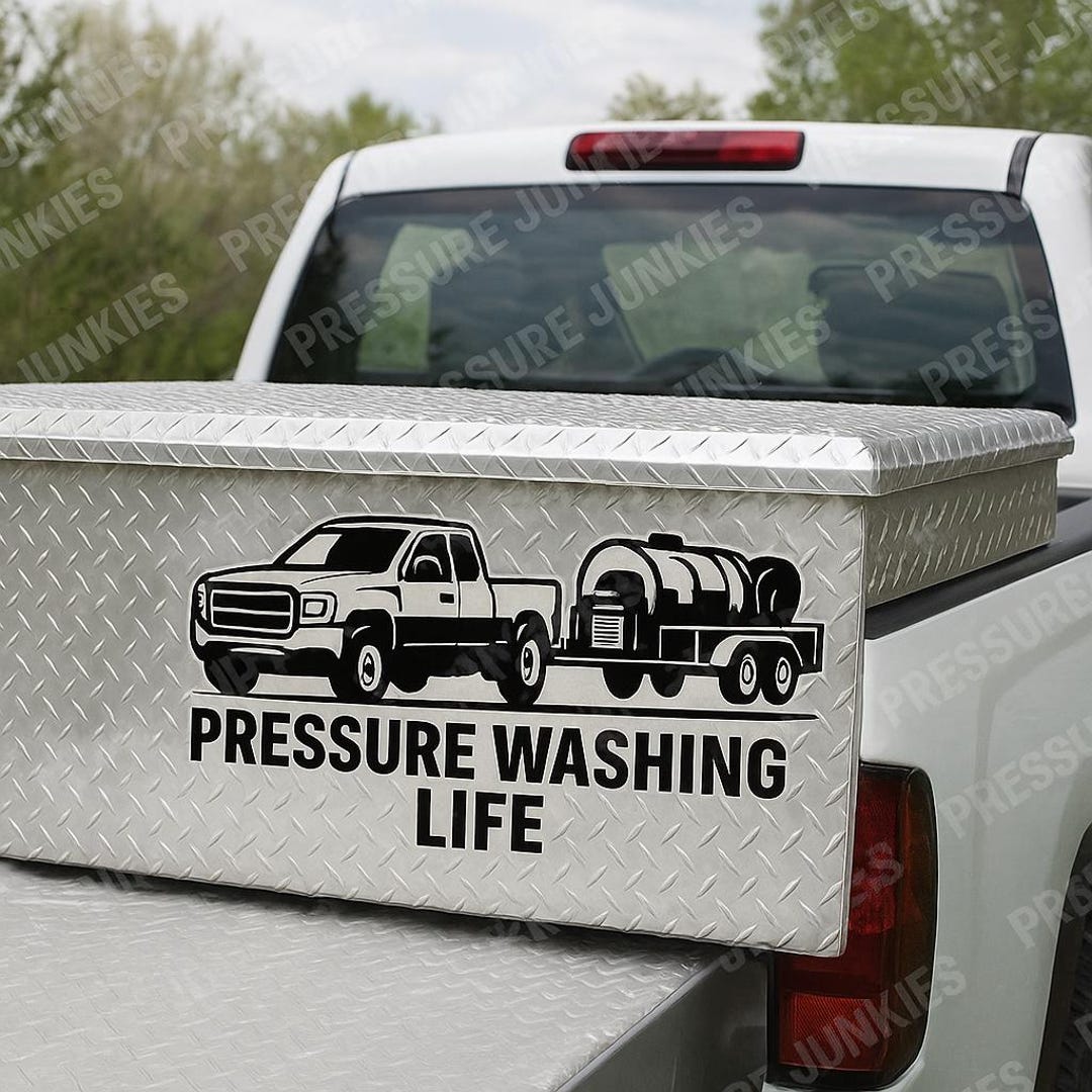Pressure Washing Life Decal | Vinyl Sticker for Toolboxes, Trucks ...