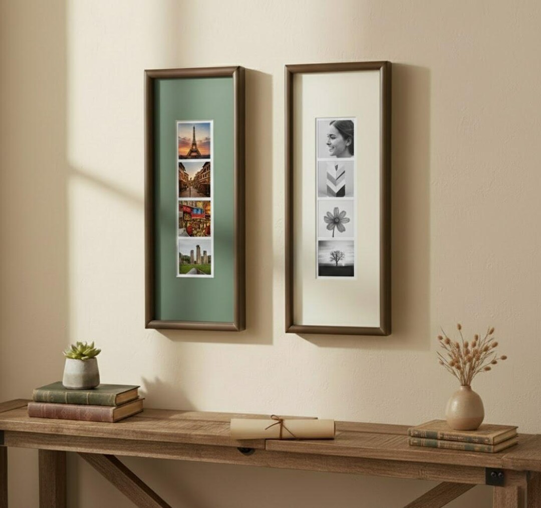 Custom Photobooth Picture Frame, Personalized Wall Art, Vertical Photo ...