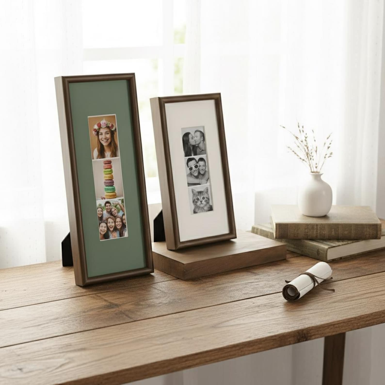 Vertical Photo Strip Frame, Custom Photobooth Picture Frame ...