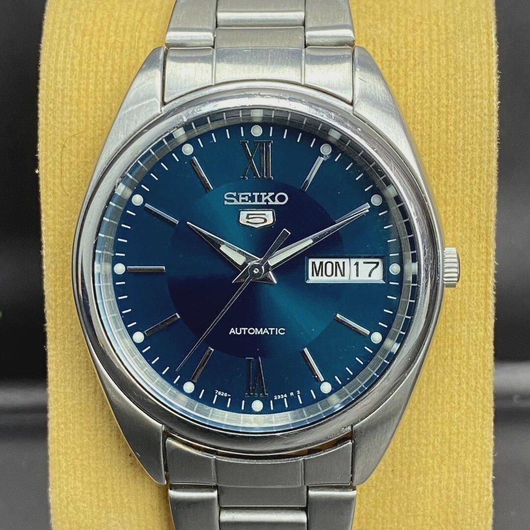 RARE Seiko 5 SNXA21 Jade Green Dial Automatic 7S26-0430 Baton Roman ...
