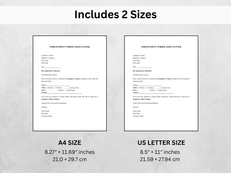 Employment Verification Letter Template | Job Verification Letter Form ...