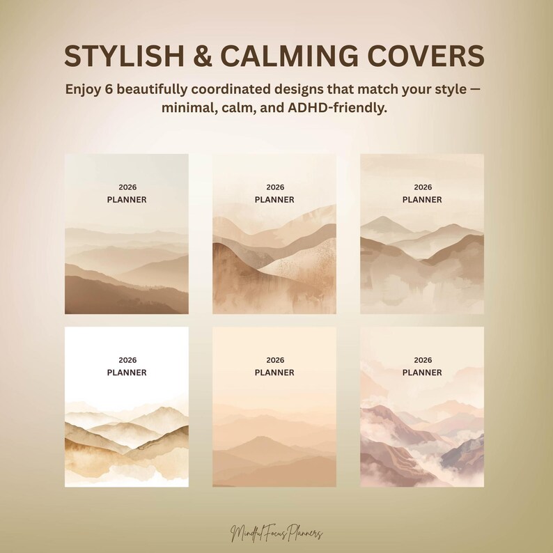 ADHD Digital Planner 2026 | Hyperlinked Planner for Focus & Executive ...