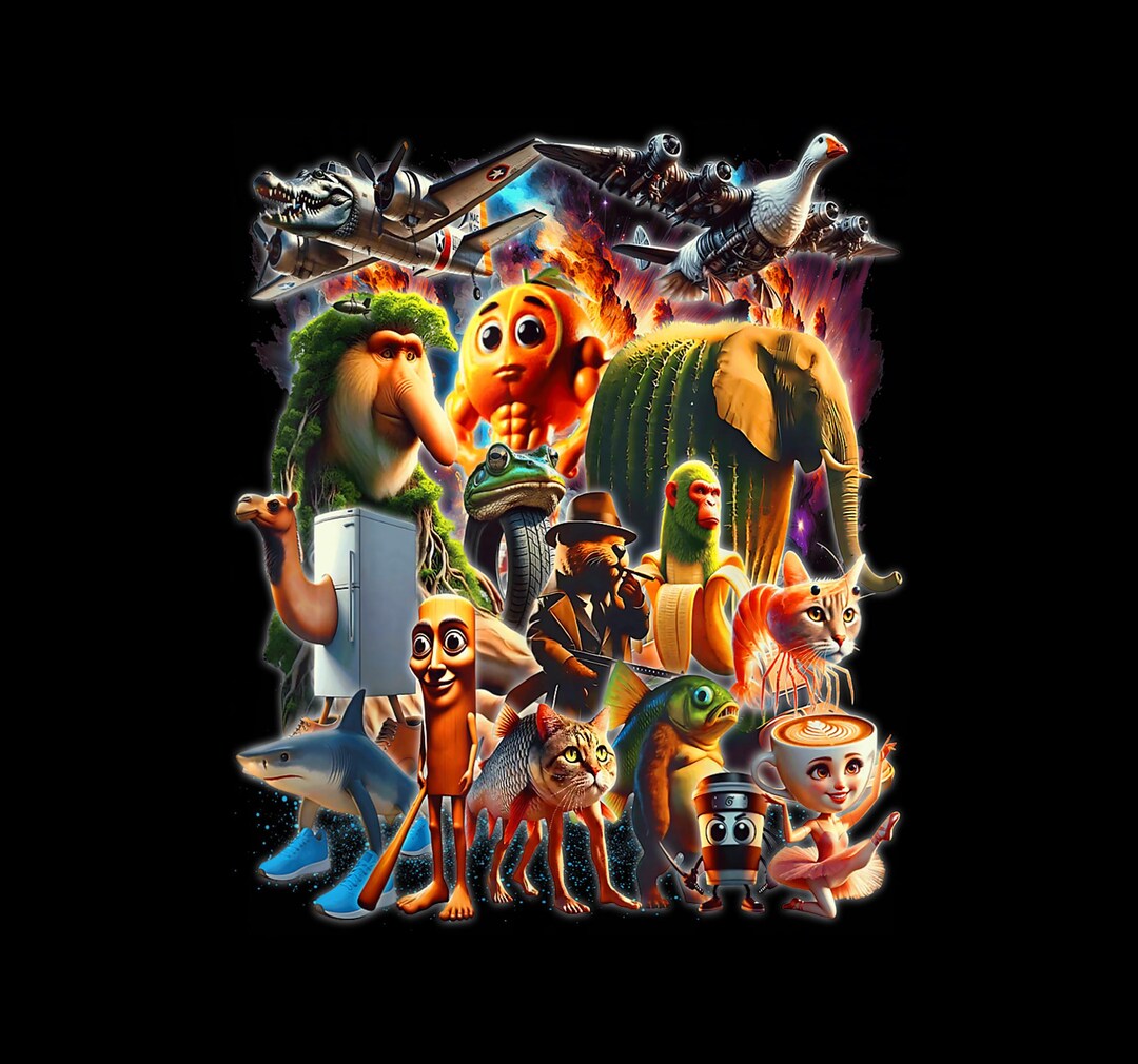 Italian Brainrot Meme Png, Funny Character Chart Design, Trendy Tiktok ...