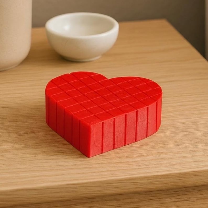 Flexi Heart Fidget – 3D Printed Articulated Heart Desk Toy Love Gift - Etsy
