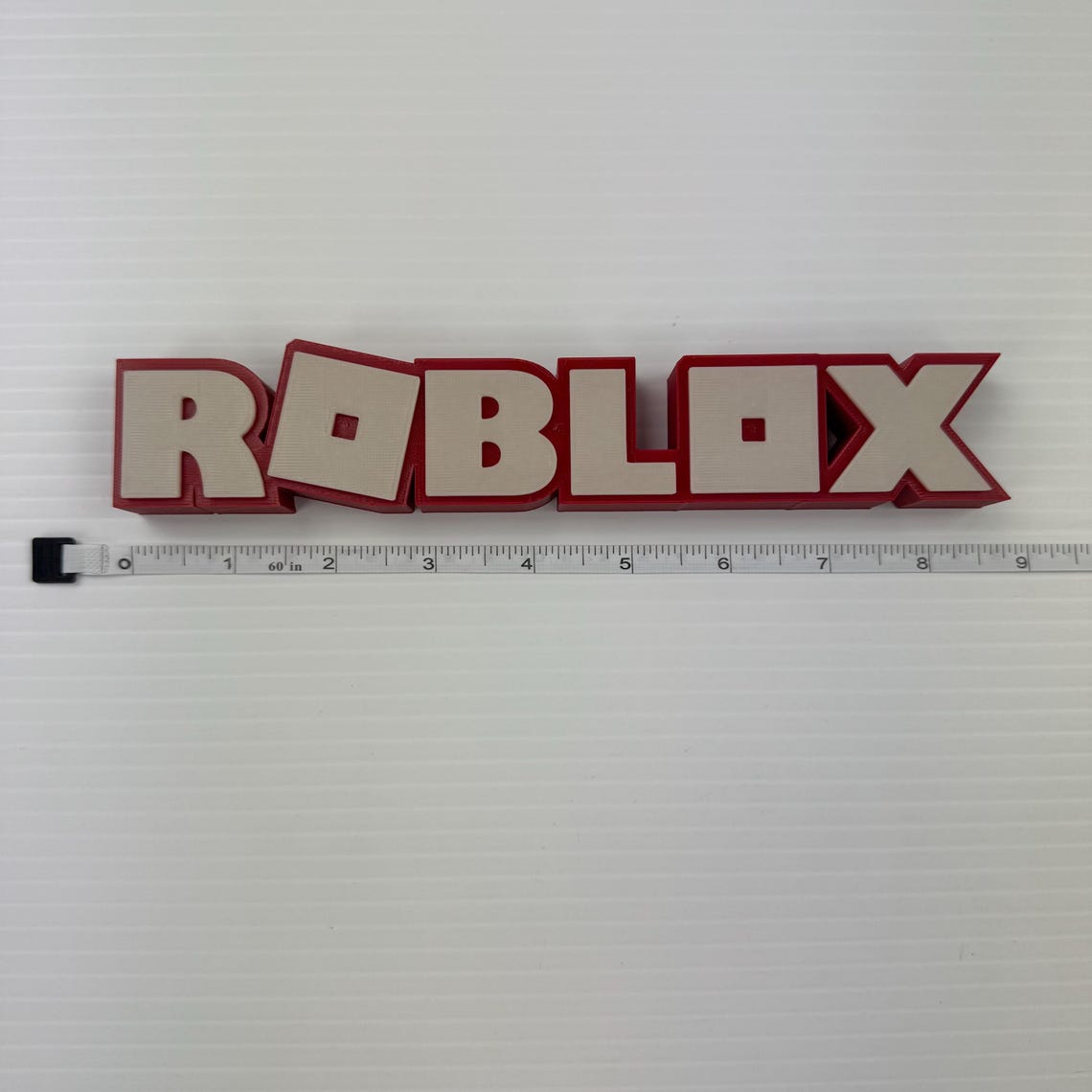 Glow in the Dark Roblox Style Nameplate – Red 3D Printed Sign Gamer ...