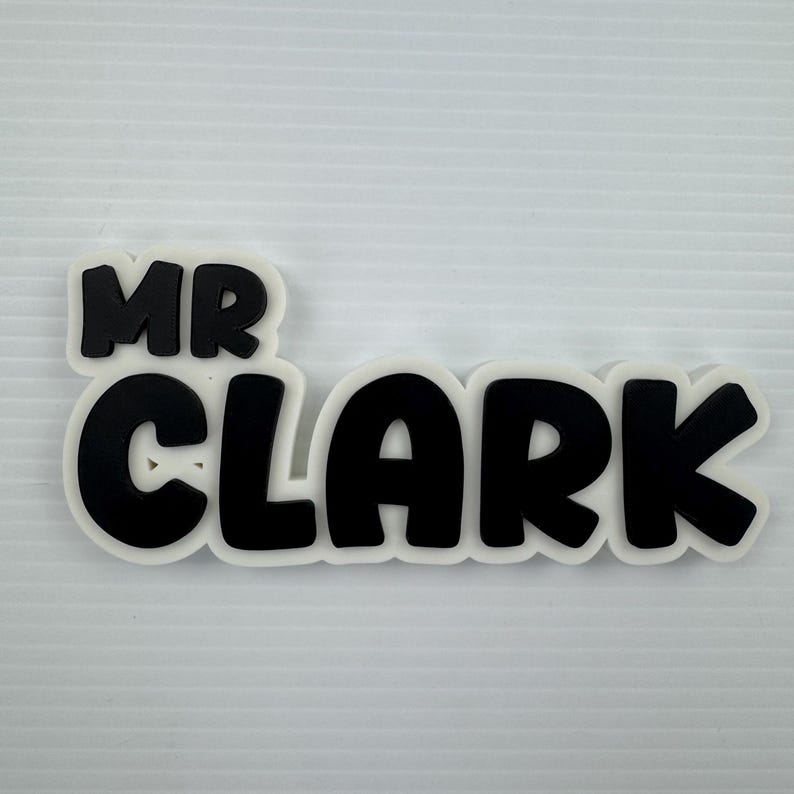 Custom 3D Printed Teacher Nameplate, Personalized Classroom Decor - Etsy
