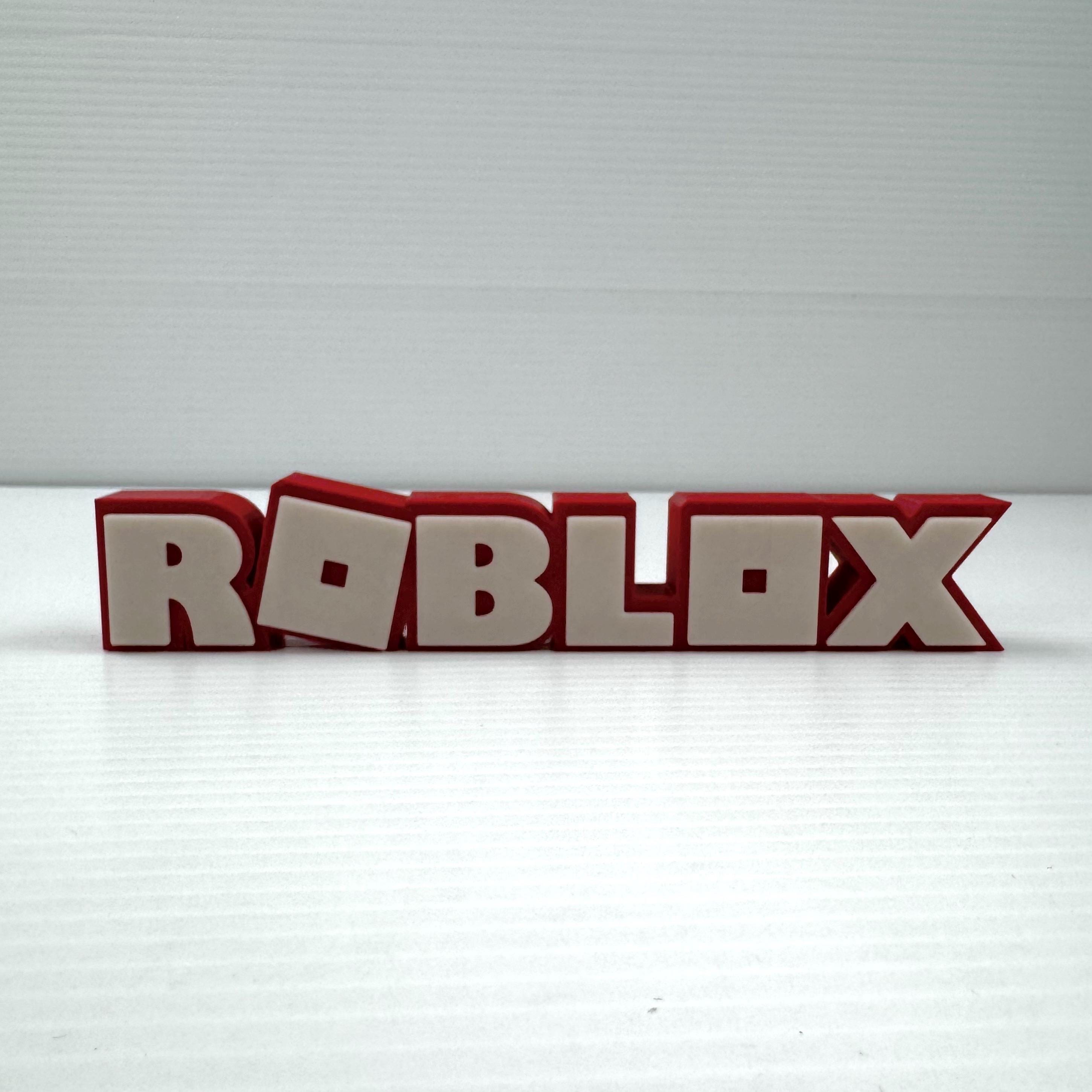 Glow in the Dark Roblox Style Nameplate – Red 3D Printed Sign Gamer ...