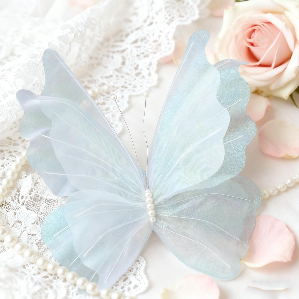 Silk Thread Butterfly, Wedding Home Decor, Large Elegant Artificial ...