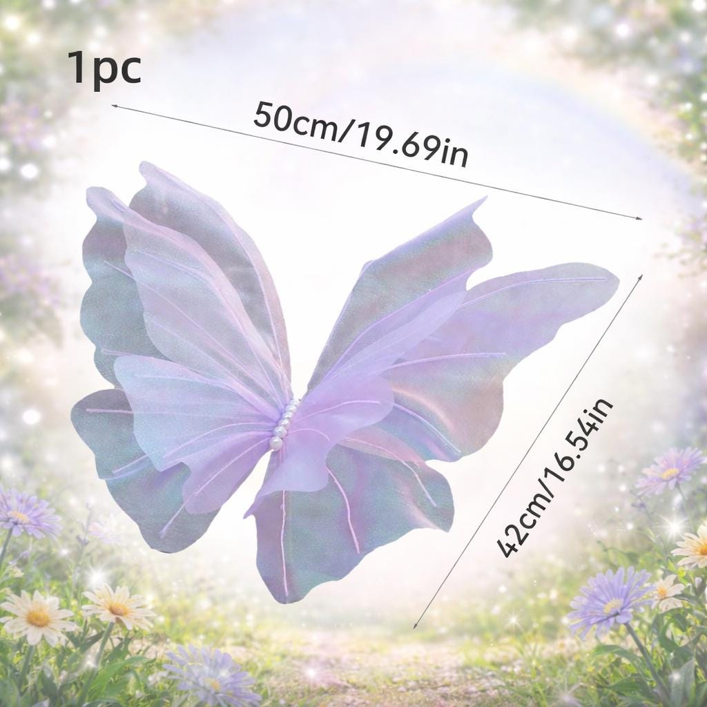 Silk Thread Butterfly, Wedding Home Decor, Large Elegant Artificial ...
