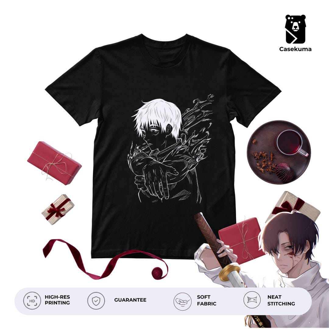 Fan Art Anime T-shirt Casekuma | Jujutsu Special Grade Sorcerer Tee ...
