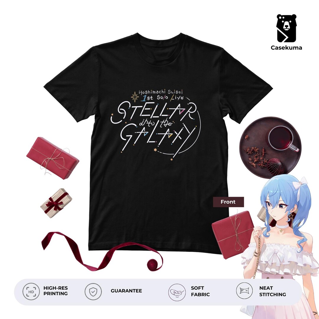 Hoshimachi Suisei Stellar Into the Galaxy T-shirt First Solo Live ...