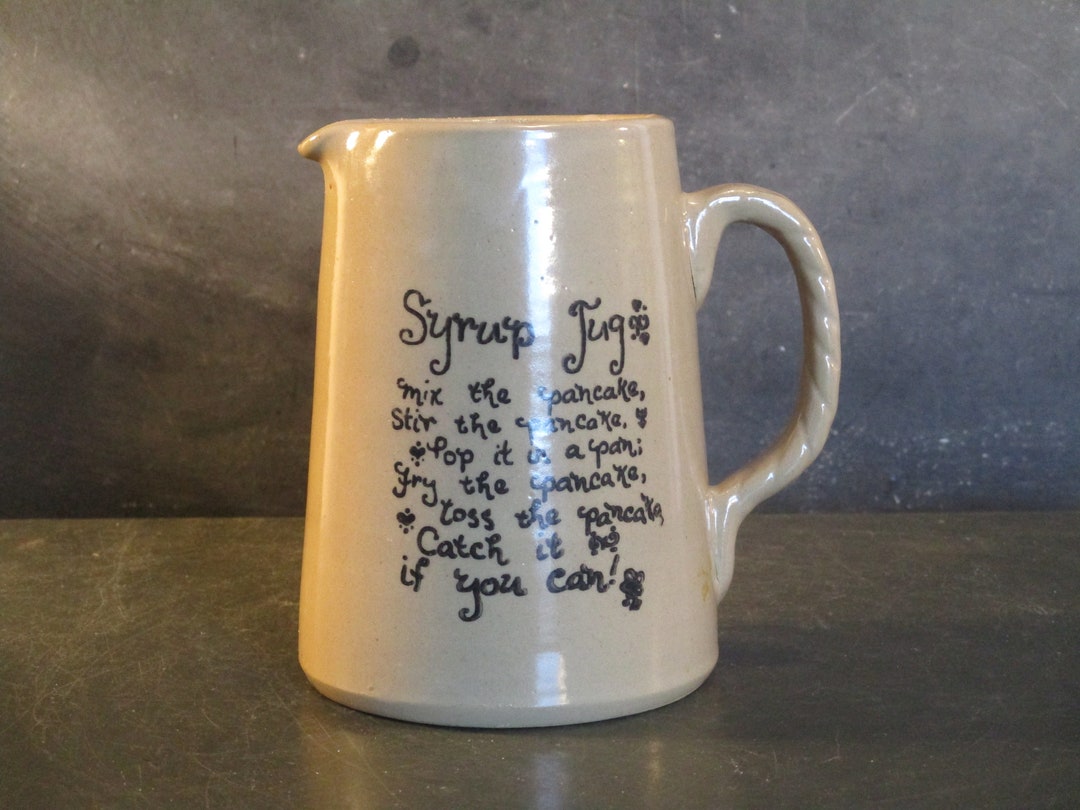 Vintage Pottery Syrup Jug, Pearson's of Chesterfield - Etsy