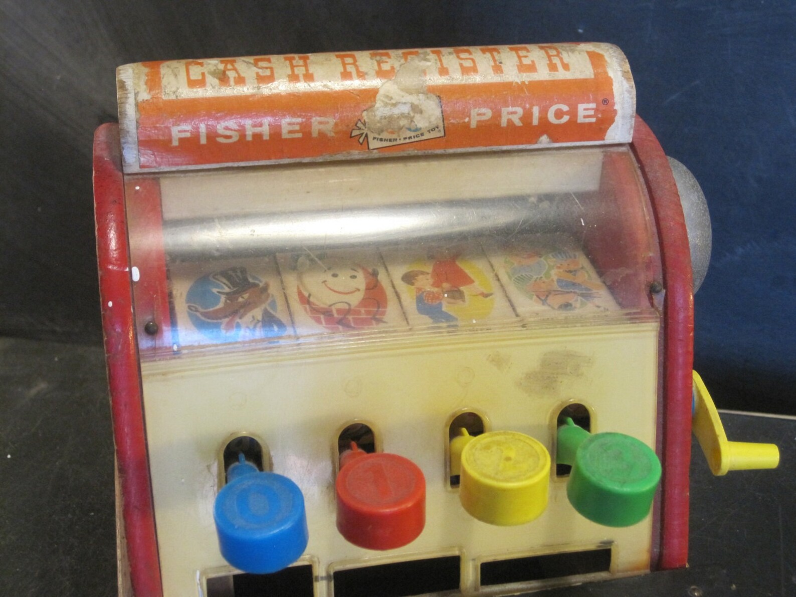 Vintage Fisher Price Wooden Cash Register-972 | Etsy