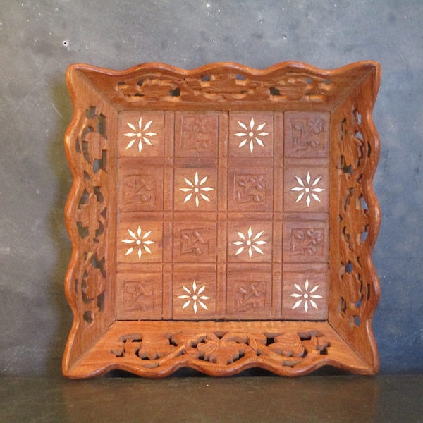Carved Wood Tray - Etsy