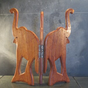 Carved Wooden Table Base-elephants - Etsy