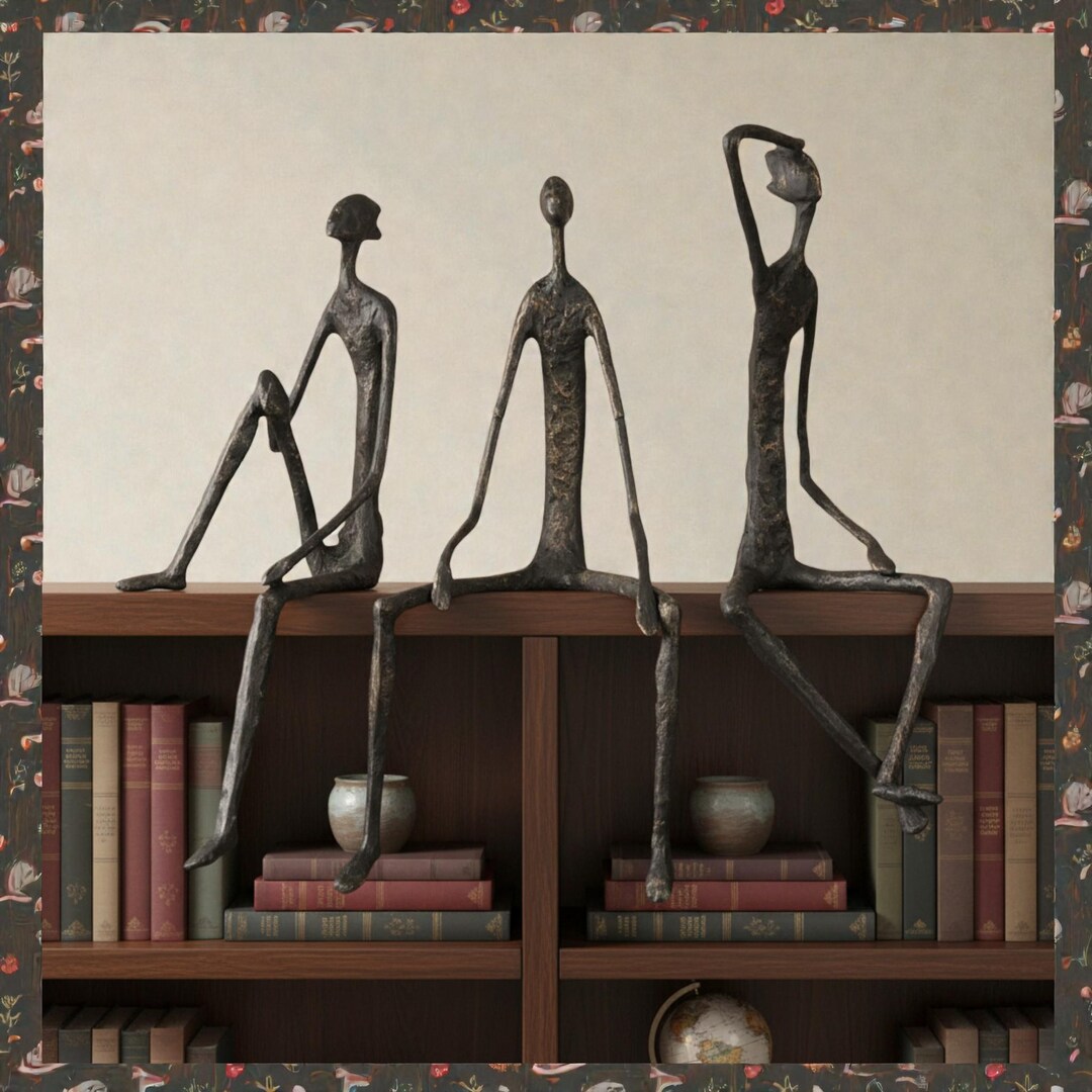 Abstract Metal Human Sculptures Set | Modern Art Figurines - Etsy
