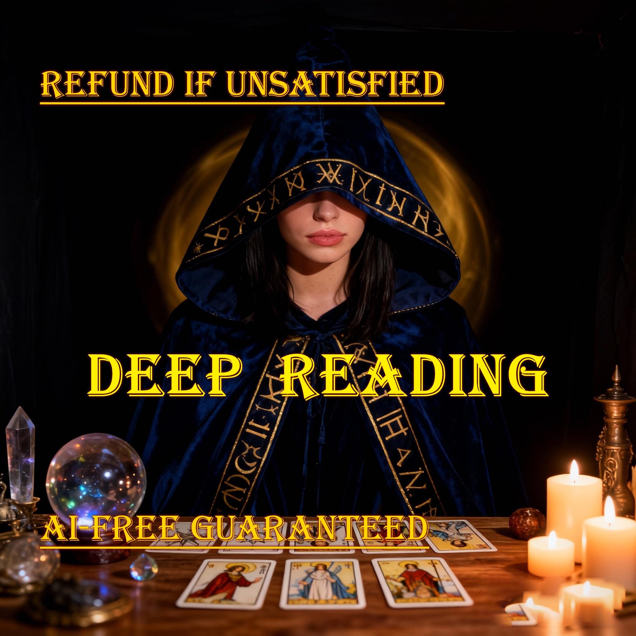 Deep Reading /unlimited Questions/online Reading/full Refund If Not ...