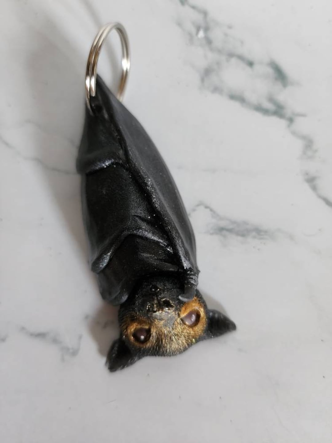 Adorable Resin Spectacled Flying Fox Bat Keychain - Etsy