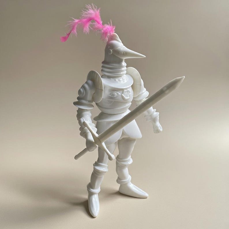 Titus - White Knight Limited Edition Articulated Action Figure . - Etsy