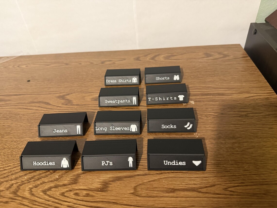 Drawer Labels - 10 Pack - Etsy