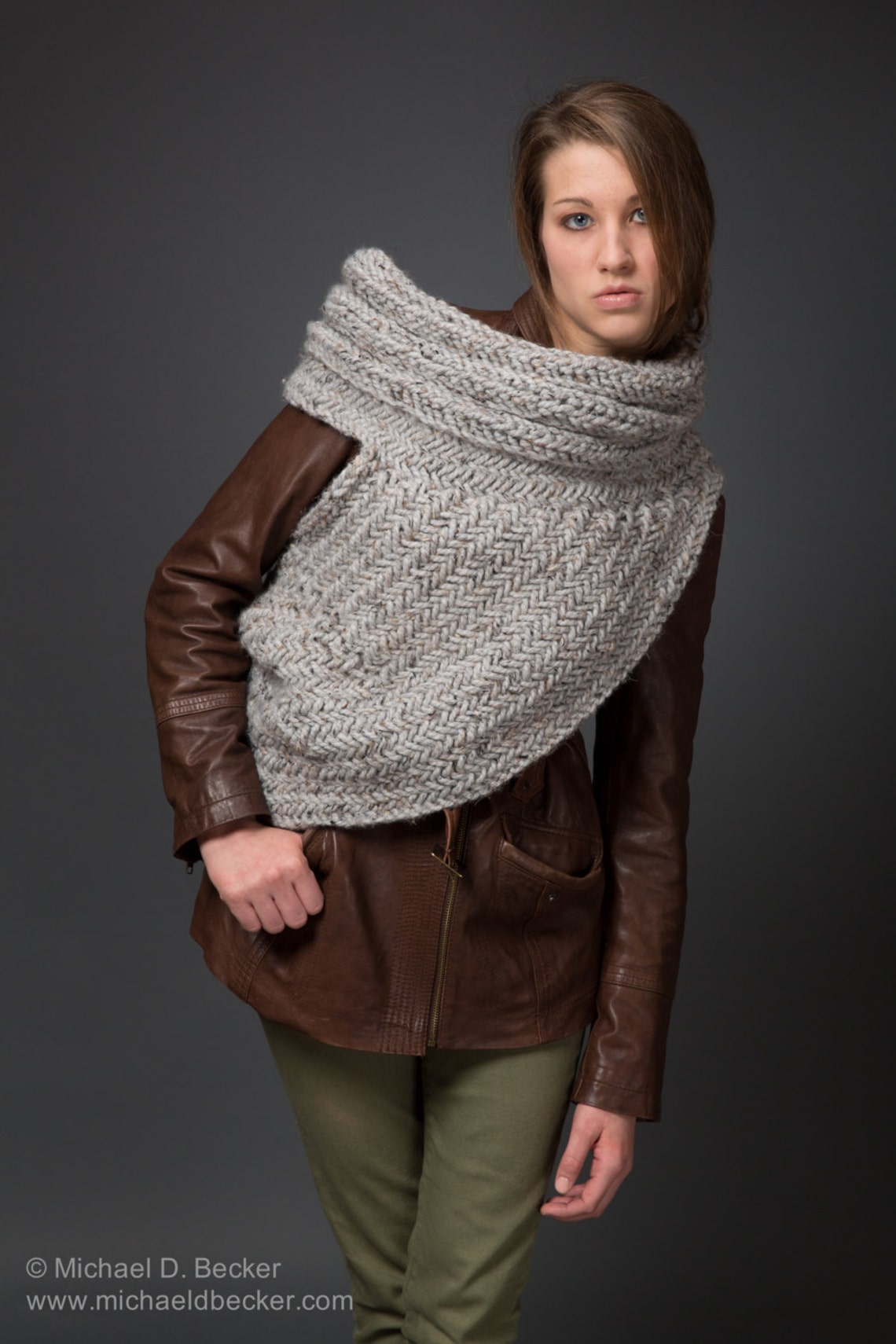 Huntress Cowl Scarf Post Apocalyptic Cowl Knitting Pattern by Kysaa ...