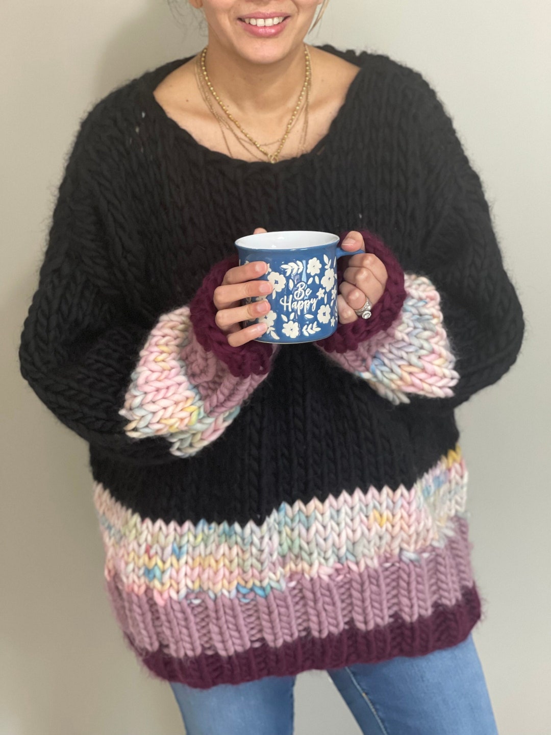 Knitting Pattern-distressed Halloween Unicorn Ski Sweater Outlander ...