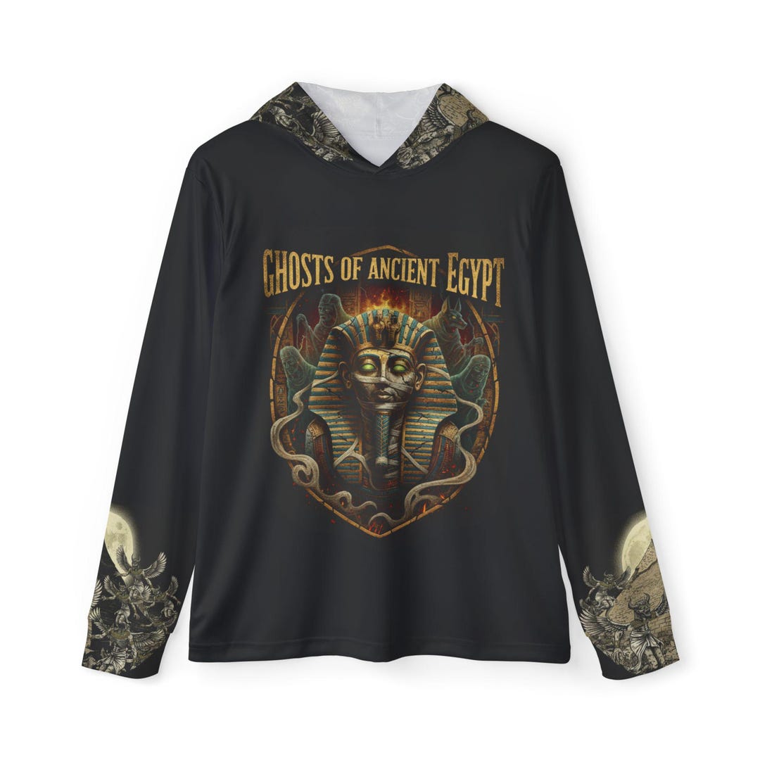 Ghosts of Ancient Egypt Hoodie | Pharaoh Mask, Skull and Moon Design - Etsy
