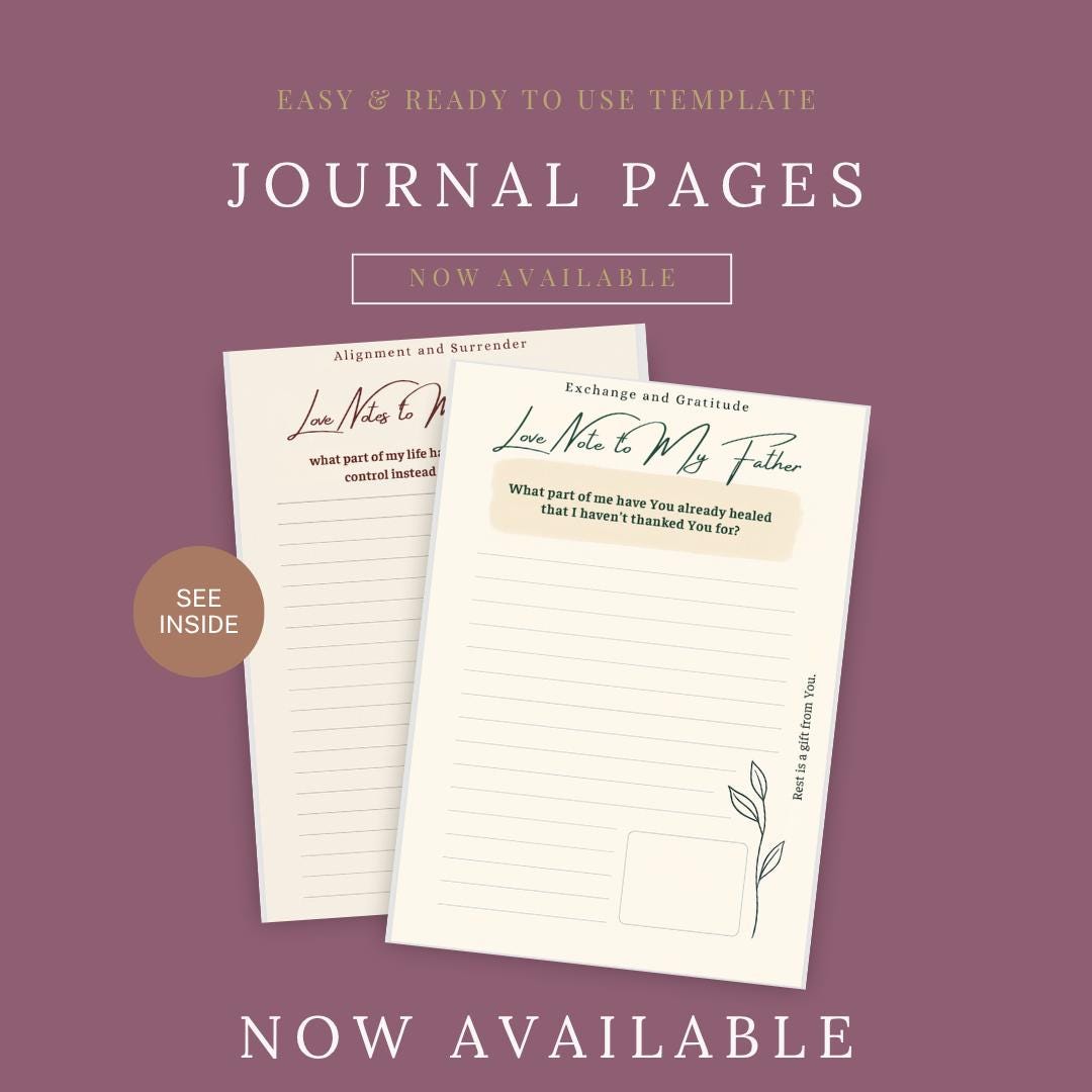 Love Letter to God Journal Prompts - Etsy