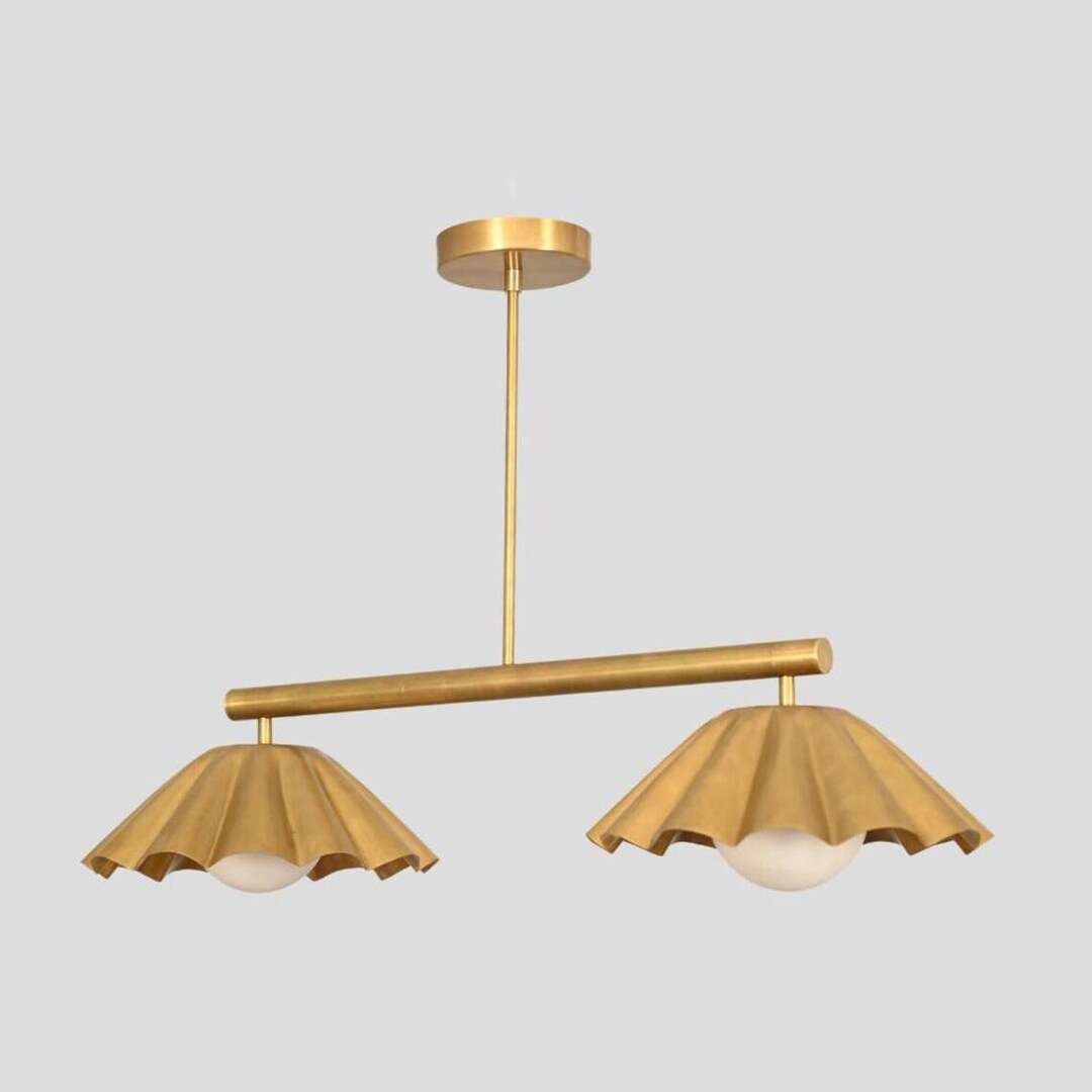 Handmade Mid-century Modern Brass Chandelier – Sputnik Style Lighting ...
