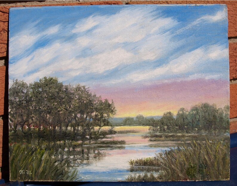 Marsh Sketch 4 - UNFRAMED Original 8 X 10 Oil Painting (C) 2013 by K ...
