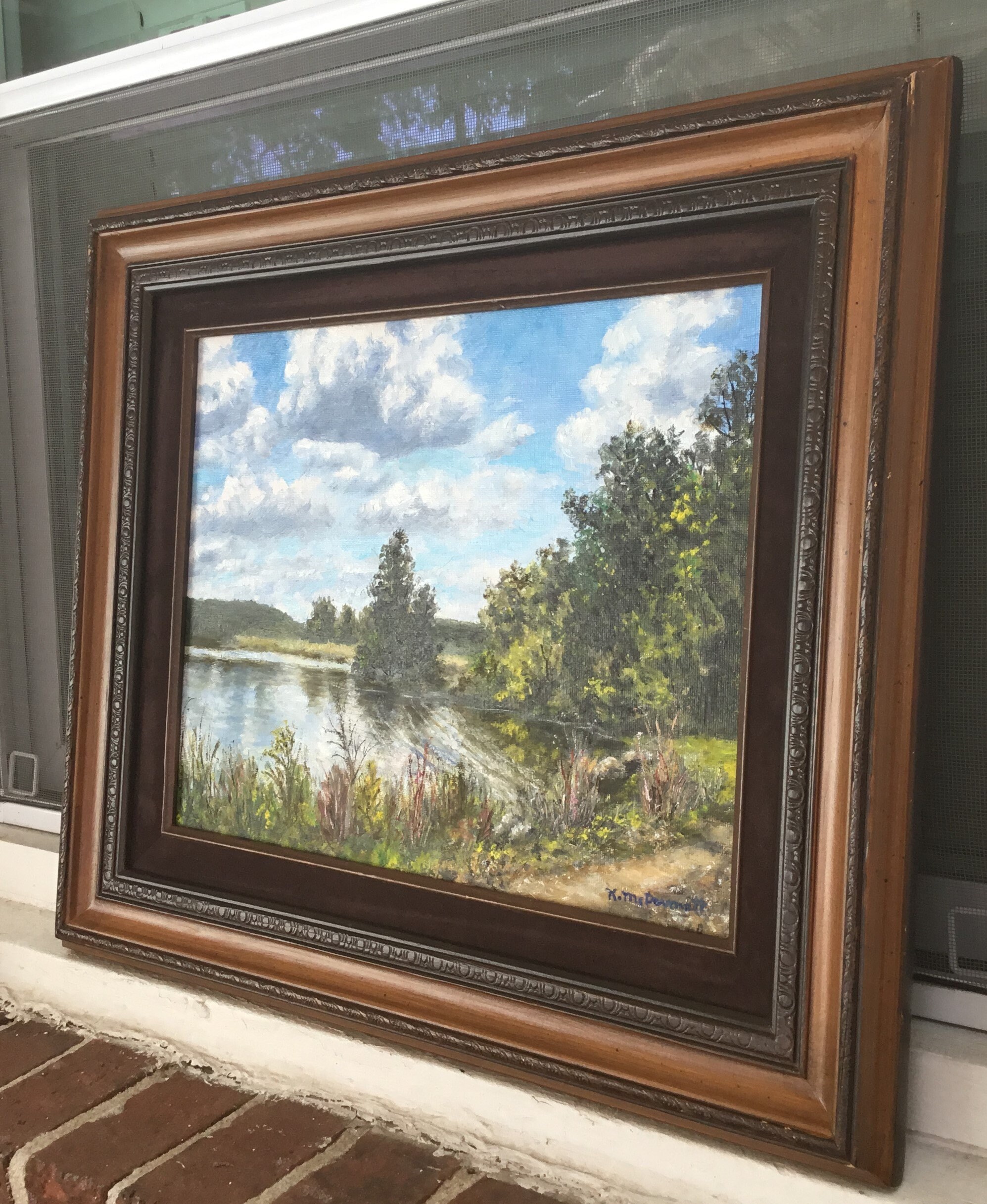 CAROLINA BLUE SKIES - Lockhart South Carolina - Original Framed 11X14 ...