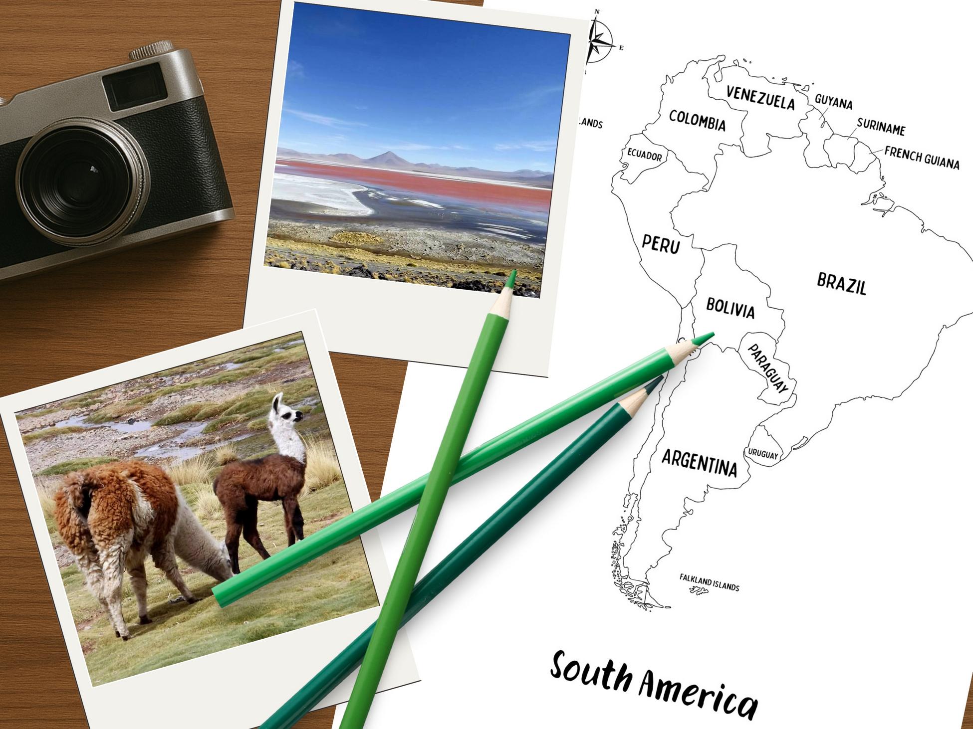 World Map Bundle - Labeled Continent Maps - Travel Planner Insert ...