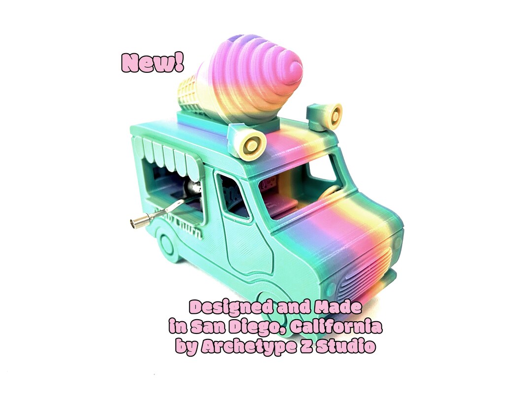 Custom Ice Cream Truck Music Box - Get It Personalized - 3D Printed ...