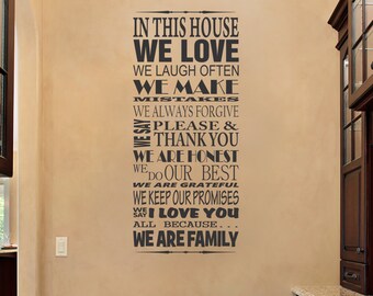 In This House Decal | Etsy