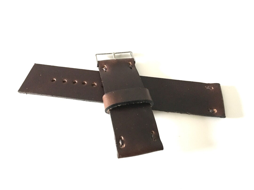 Horween Chromexcel Leather Watch Band: Custom Made, Extra Wide - Etsy