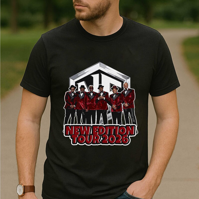 Retro New Edition Tour 2026 T-shirt, New Edition Concert Tee, 90s R&B ...