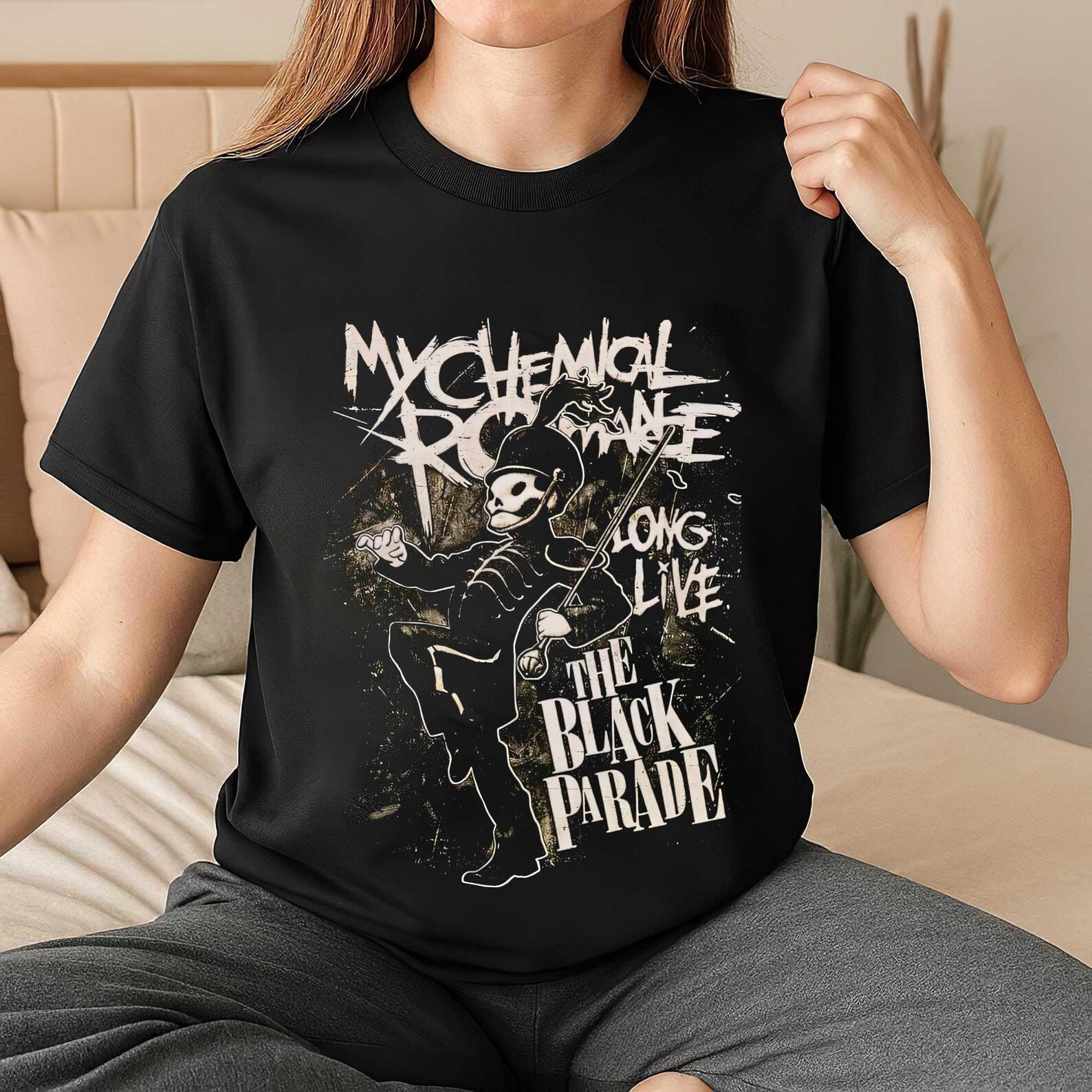 Vintage My Chemical Romance the Black Parade Tshirt Emo Band Tee MCR ...