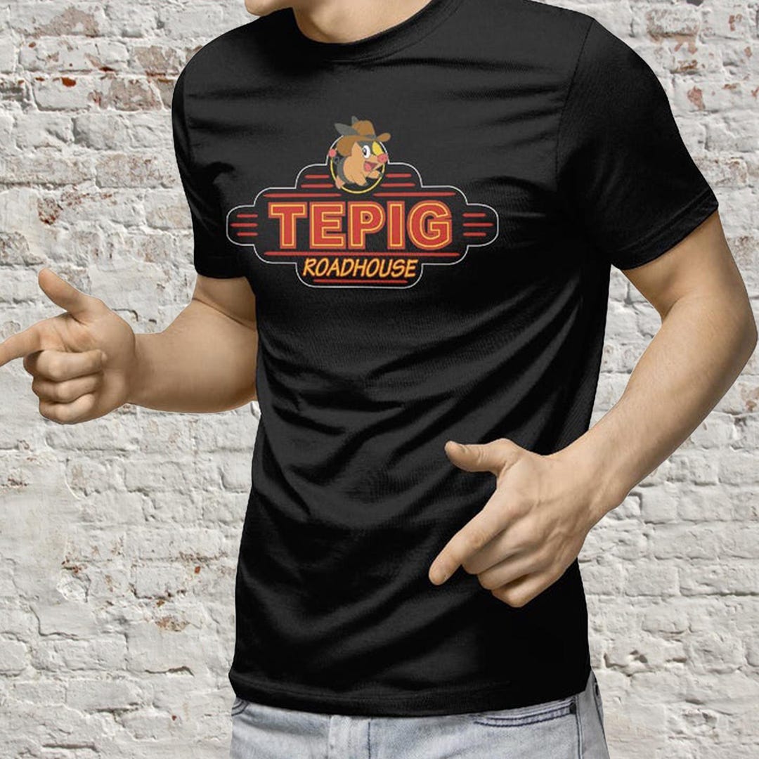 Tepig Roadhouse Shirt, Funny Meme Graphic Tee, Cartoon Sweatshirt ...
