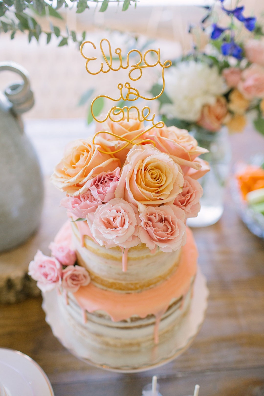 Personalized Baby Birthday Cake Topper / Baby Birthday / First - Etsy