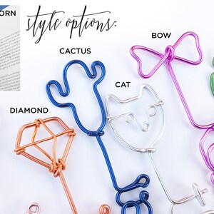 Personalized Bookmark / Wire Bookmark / Book Lover's Gift / Teacher's ...