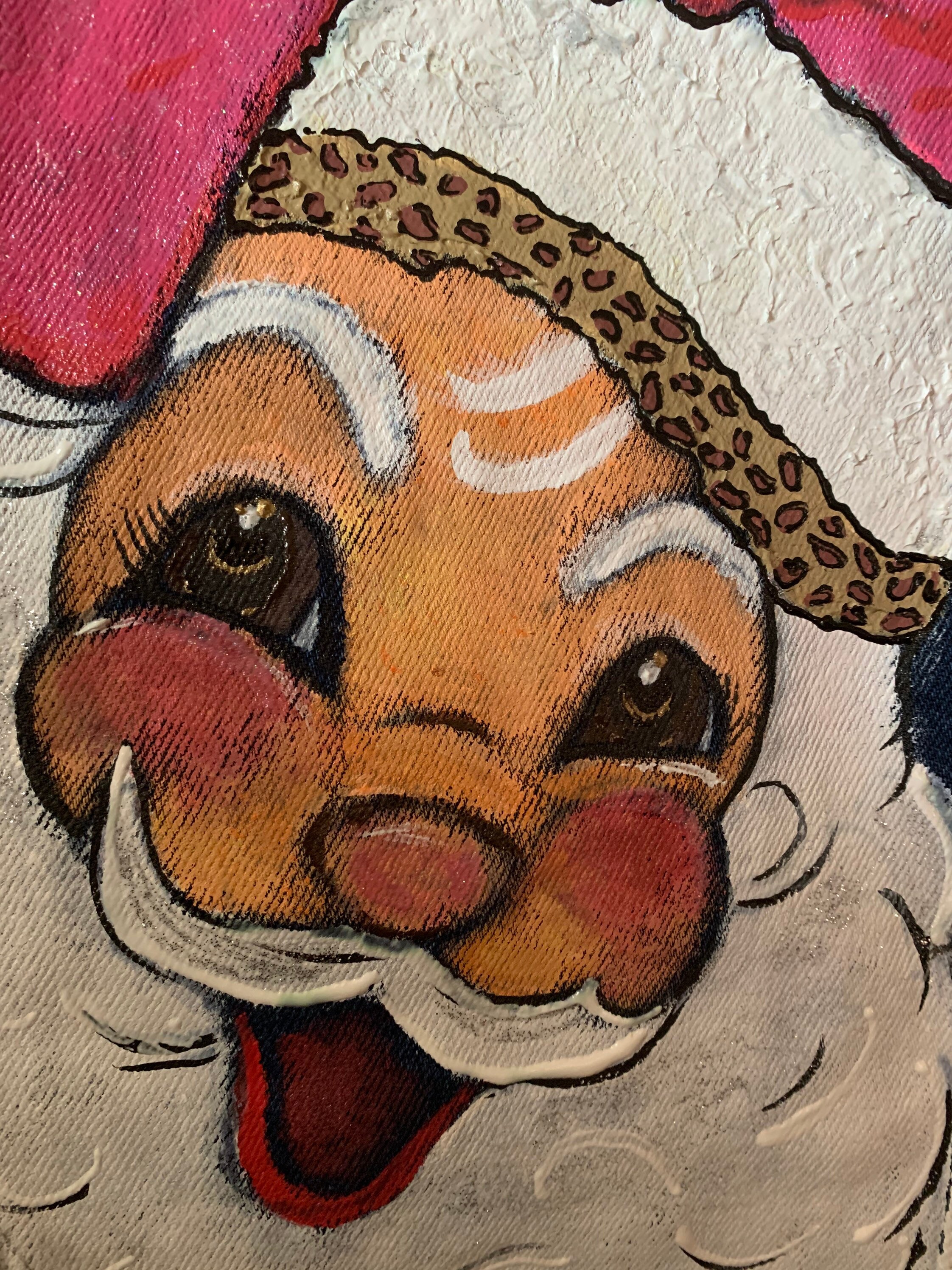 Hand Painted Denim Santa Vest - Etsy