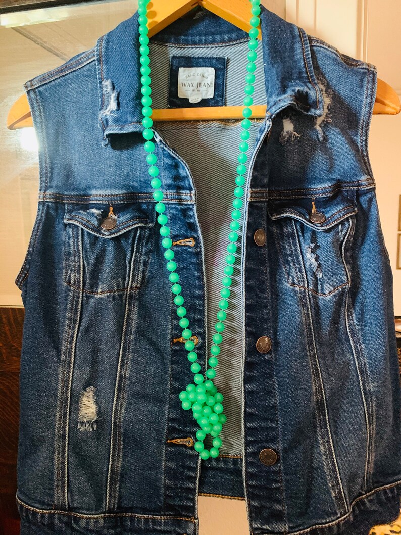 Hand Painted Denim Santa Vest - Etsy