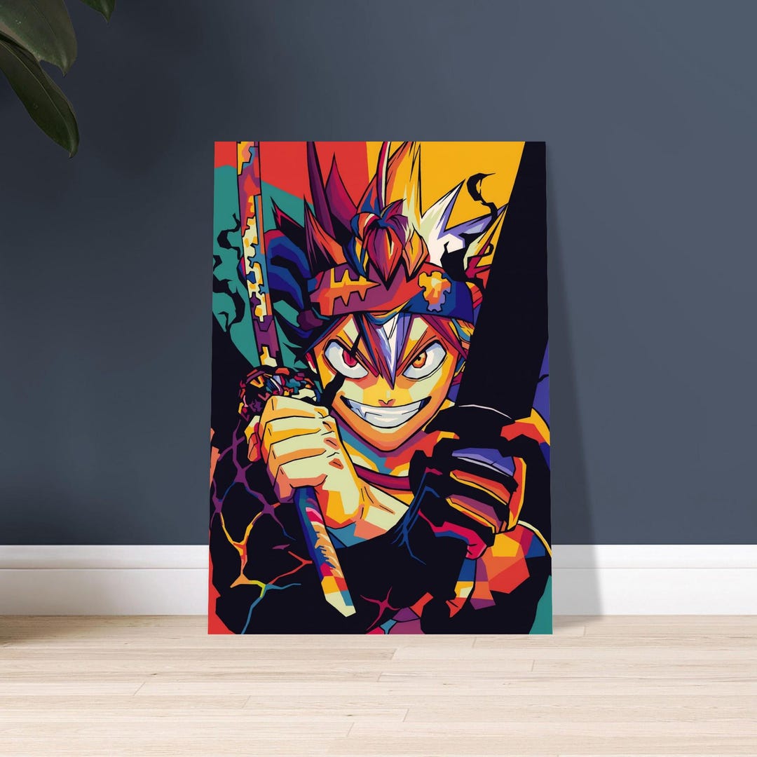 Black Clover Anime Asta Devil Union Vibrant Fine Art Poster - Etsy