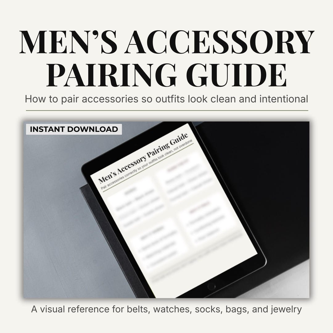 Men’s Accessory Pairing Guide | Match Belts, Watches, Socks & Bags ...