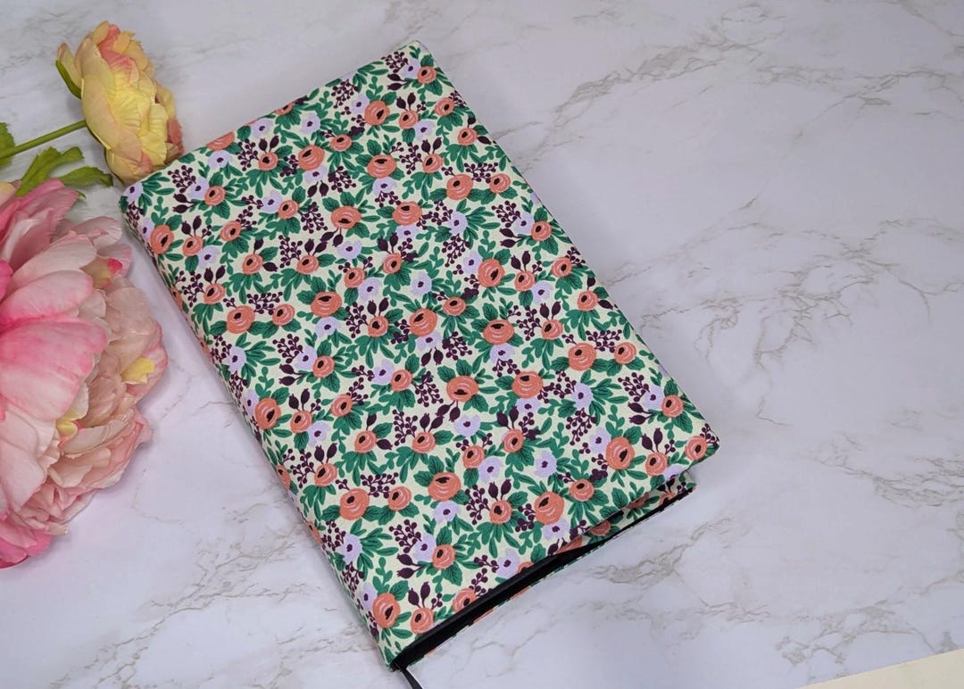 Fabric Book Cover, Cloth Dust Jacket, Reusable Cotton Book Sleeve ...