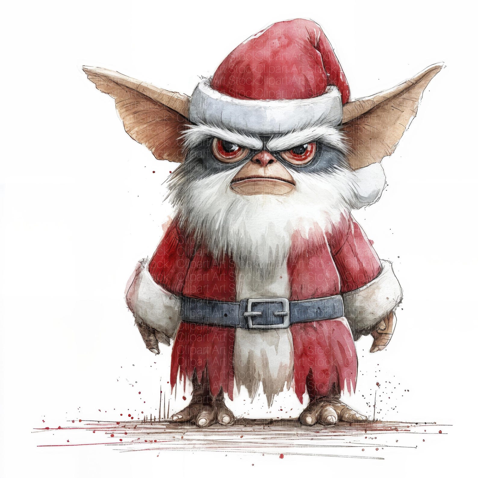 15 Grumpy Santa Goblin Clipart JPG | Funny Christmas Characters, Cute ...